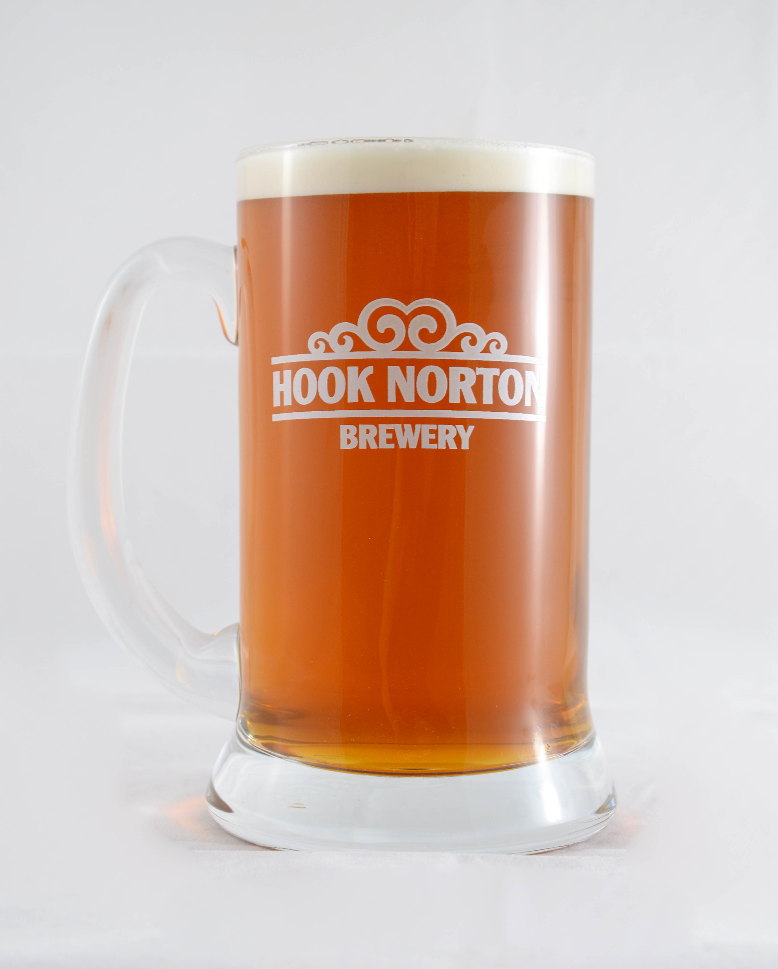 HALF PINT HANDLE GLASS - Hook Norton Brewery