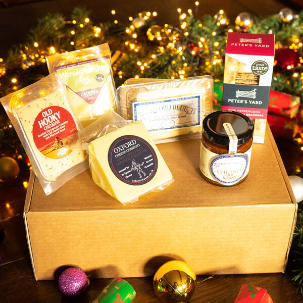 Christmas cheese hampers store