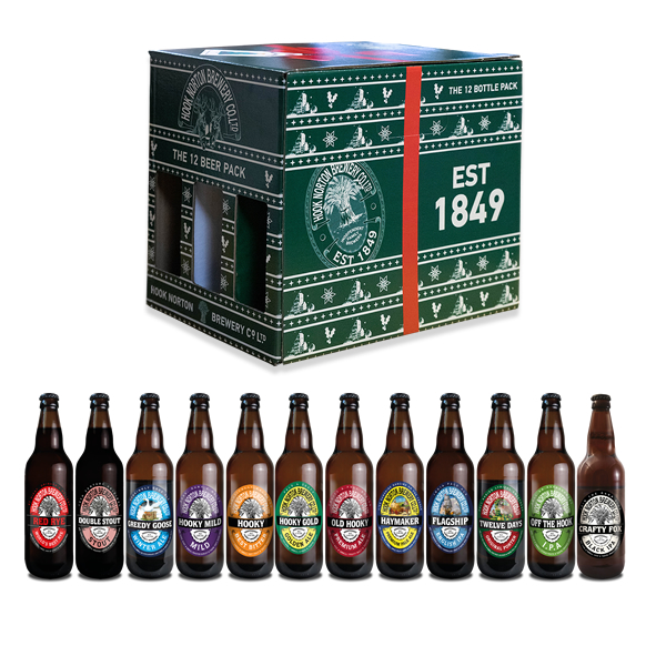 Green Twelve Bottle Beer Pack - Hook Norton Brewery